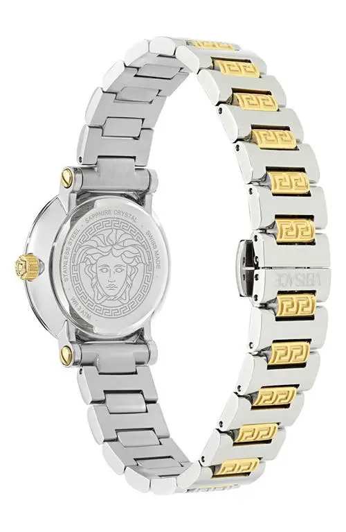 Versace Greca Sphere Petite Bracelet Watch - Two Tone