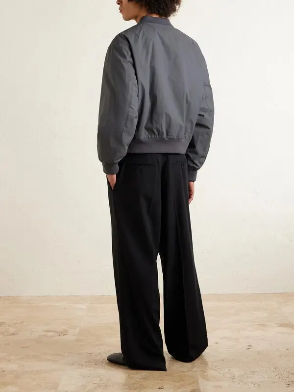 JIL SANDER Cotton Bomber Jacket - Gray