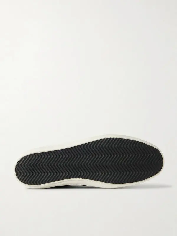 GOLDEN GOOSE Soul Star Leather-trimmed Suede Sneakers - Brown