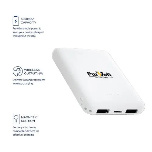 PURSONIC Ultra-compact Wireless Power Bank
