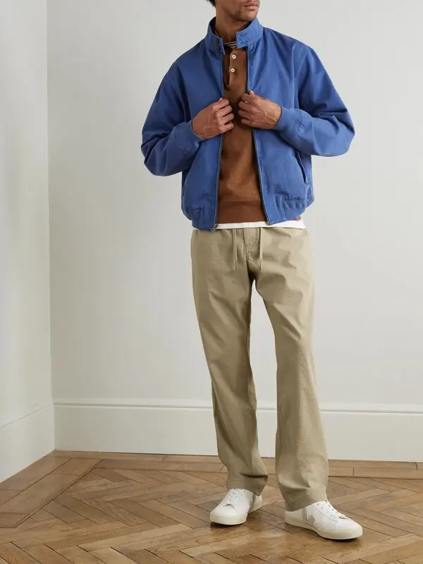 Polo Ralph Lauren Straight-leg Cotton-blend Seersucker Trousers - Neutrals