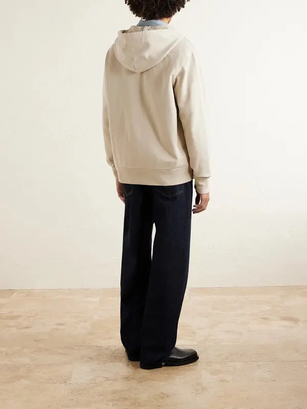 Polo Ralph Lauren Logo-embroidered Zip-up Hoodie - Gray