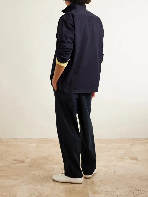 Officine Générale Peterson Tapered Pleated Drawstring Trousers