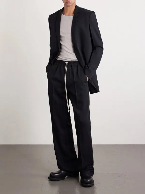 Rick Owens Dietrich Straight-leg Wool Trousers