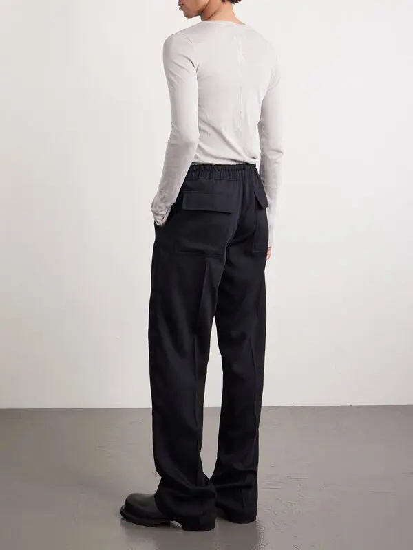 Rick Owens Dietrich Straight-leg Wool Trousers