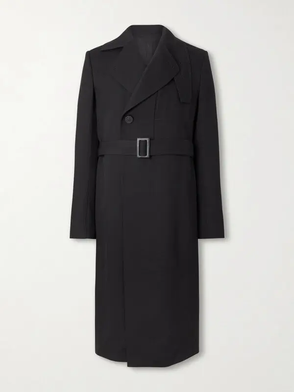 Rick Owens Drella Double-breasted Wool Coat