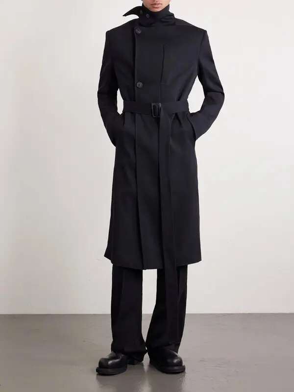 Rick Owens Drella Double-breasted Wool Coat