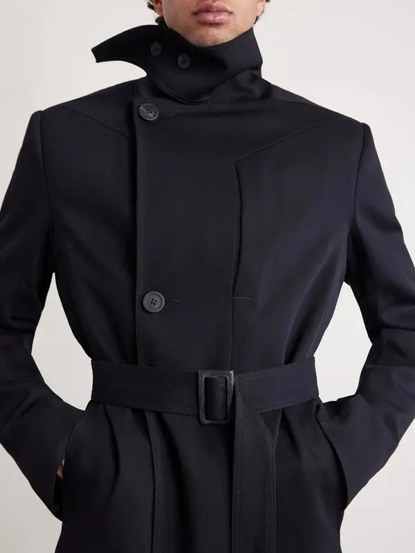 Rick Owens Drella Double-breasted Wool Coat