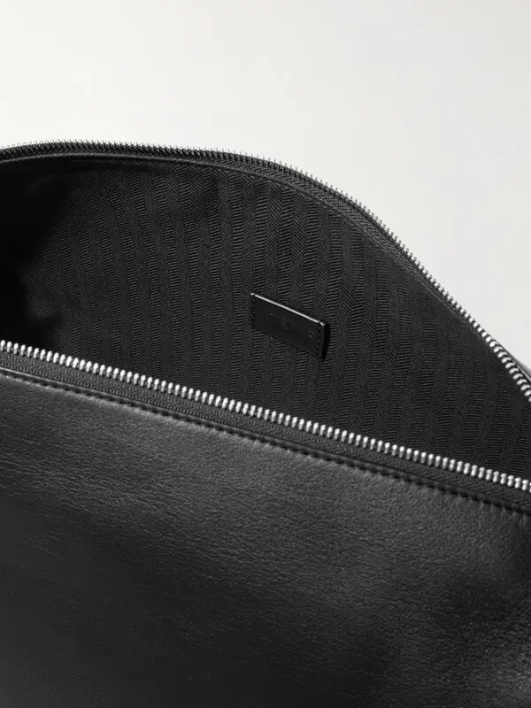 Loewe Cubi Leather Messenger Bag - Black