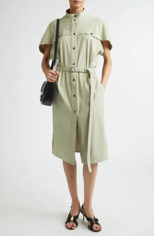 FERRAGAMO Stretch Poplin Shirt Dress