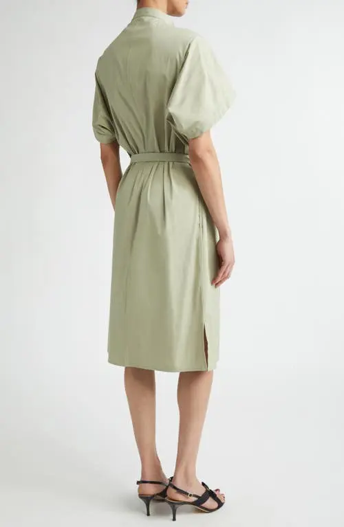 FERRAGAMO Stretch Poplin Shirt Dress