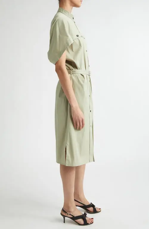 FERRAGAMO Stretch Poplin Shirt Dress