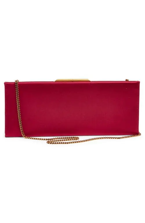 Saint Laurent Small Clutch - Dark Fuchsia