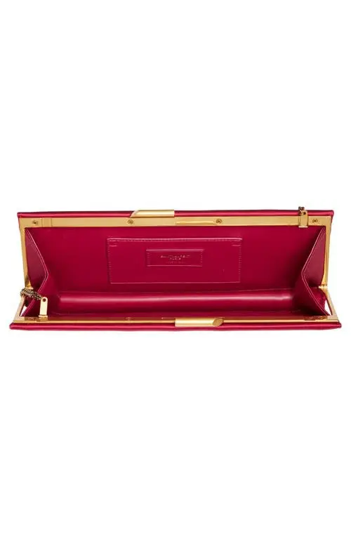 Saint Laurent Small Clutch - Dark Fuchsia