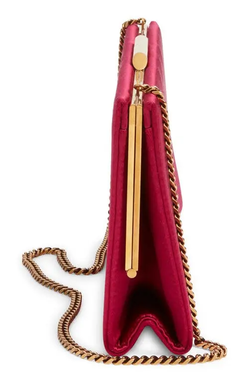 Saint Laurent Small Clutch - Dark Fuchsia