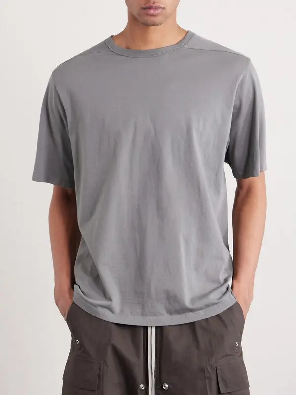 Rick Owens Cotton-jersey T-shirt - Gray