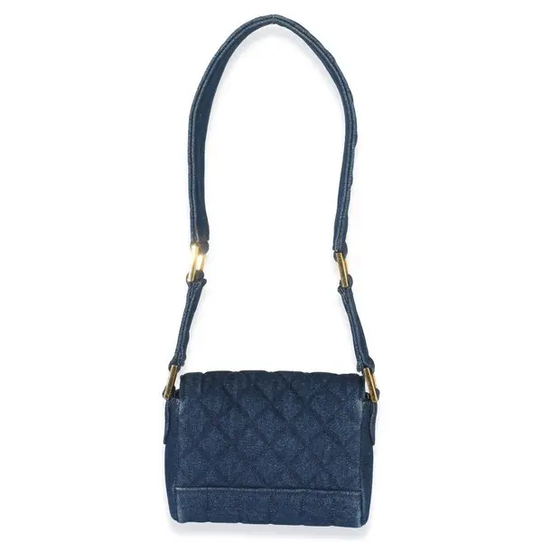 Chanel Vintage Quilted Denim Flap Bag