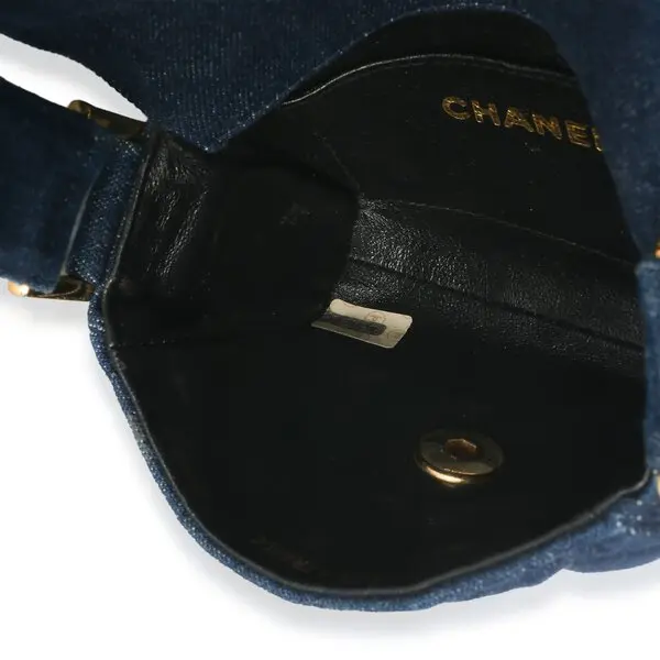Chanel Vintage Quilted Denim Flap Bag