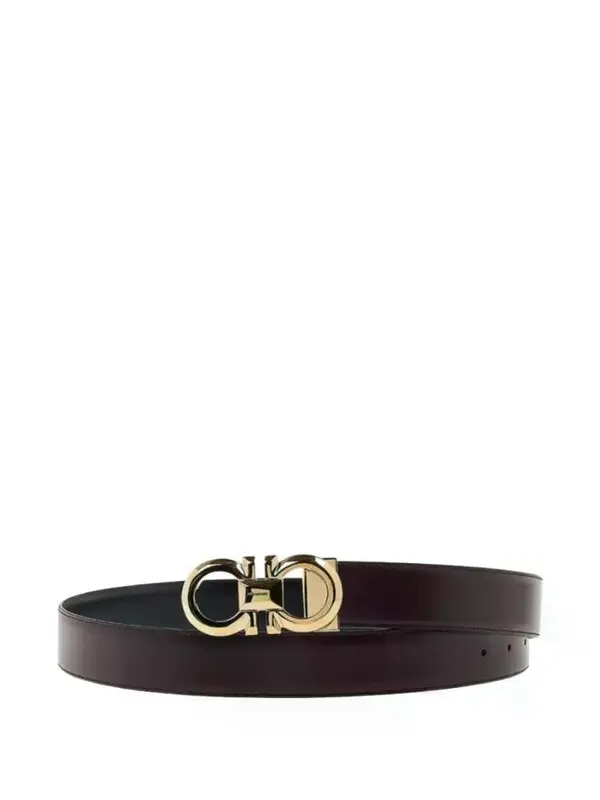 FERRAGAMO Gancini Belt - Brown