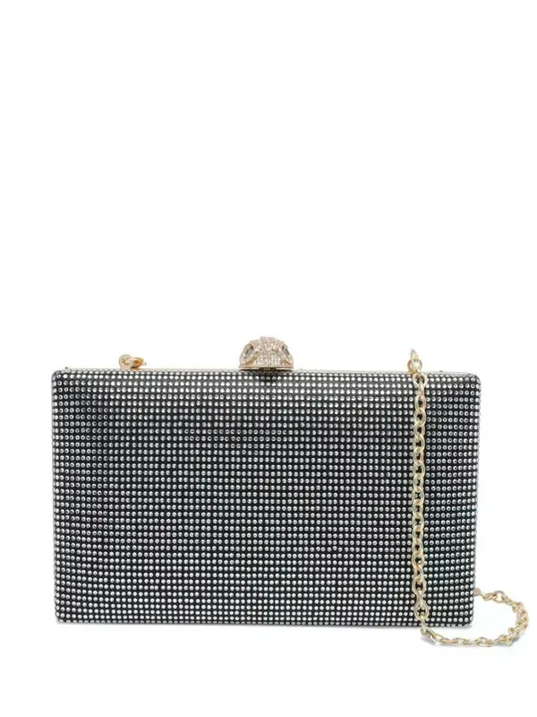 Kurt Geiger Kensington Crystal-embellished Clutch - Silver