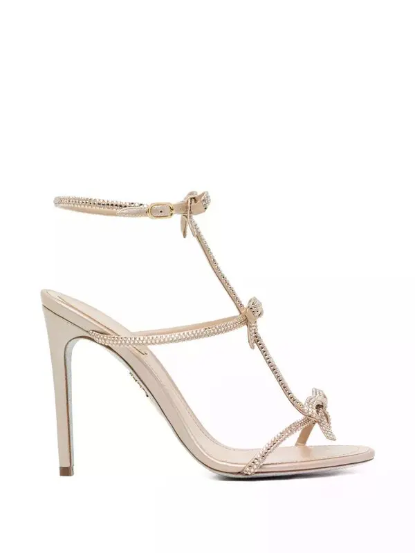 Rene Caovilla 105mm Caterina Sandals - Neutrals