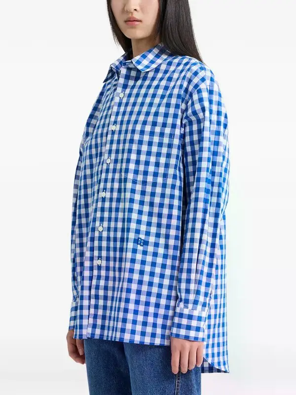 ADER ERROR Gingham Patterned Buttoned Shirt