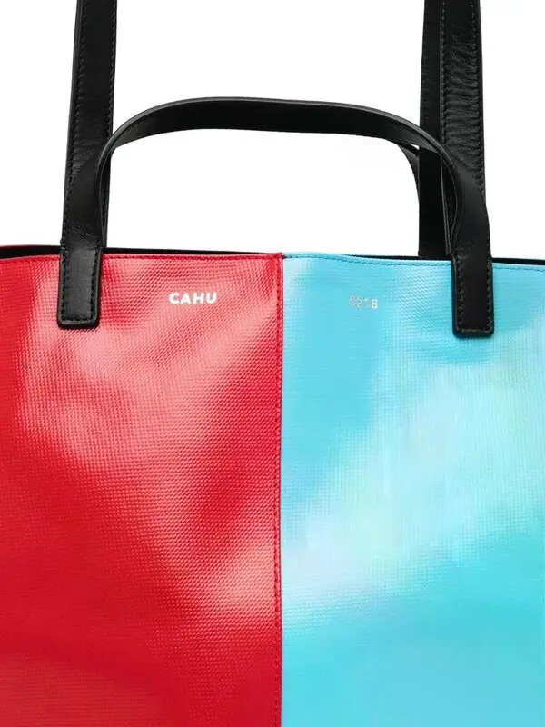 CAHU Colour-block Tote Bag