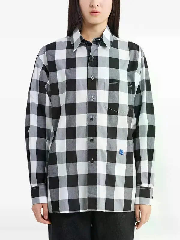 ADER ERROR Checkered Chest-pocket Shirt