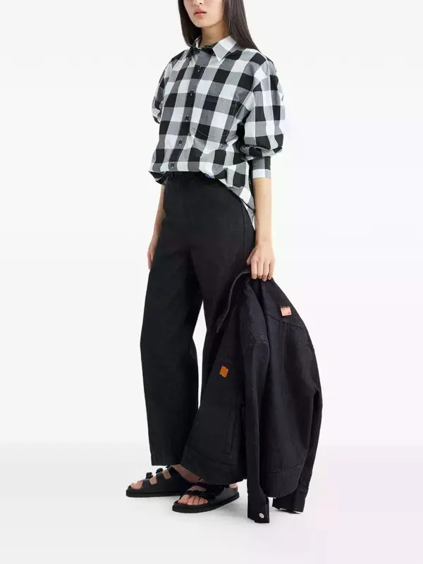 ADER ERROR Checkered Chest-pocket Shirt