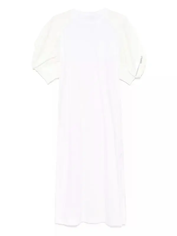 Sacai Poplin Midi Dress - White