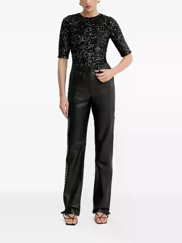 Bardot Sequin-embellished Top