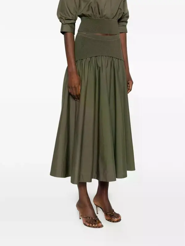 Simkhai Knitted-panel Midi Skirt