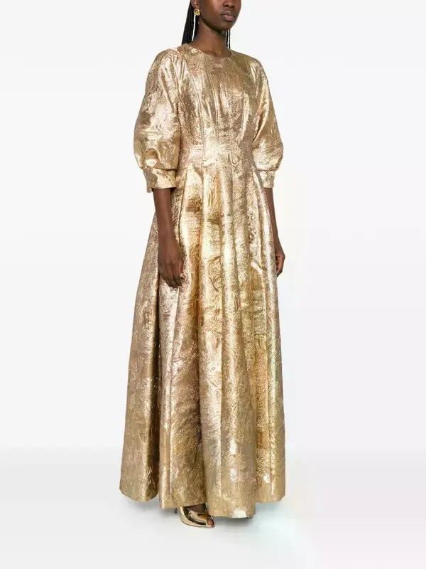 Simkhai Metallic Jacquard Maxi Dress