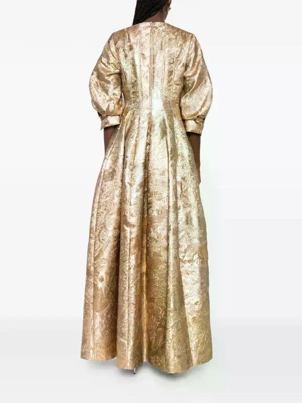 Simkhai Metallic Jacquard Maxi Dress