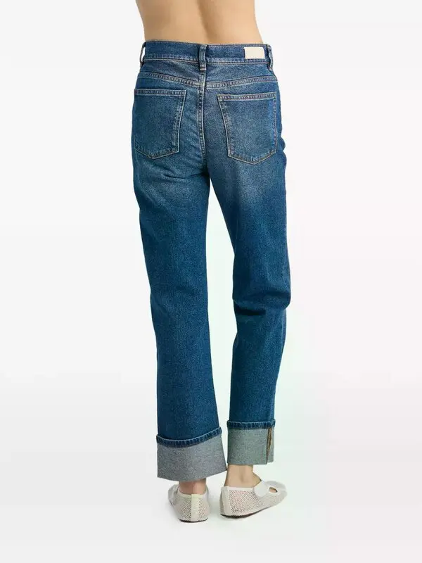 DL1961 High-rise Cuffed Hem Jeans
