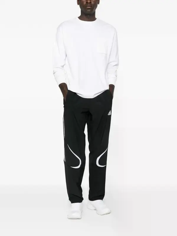 Adidas Teamgeist Adicolor Logo-detail Track Pants - Black