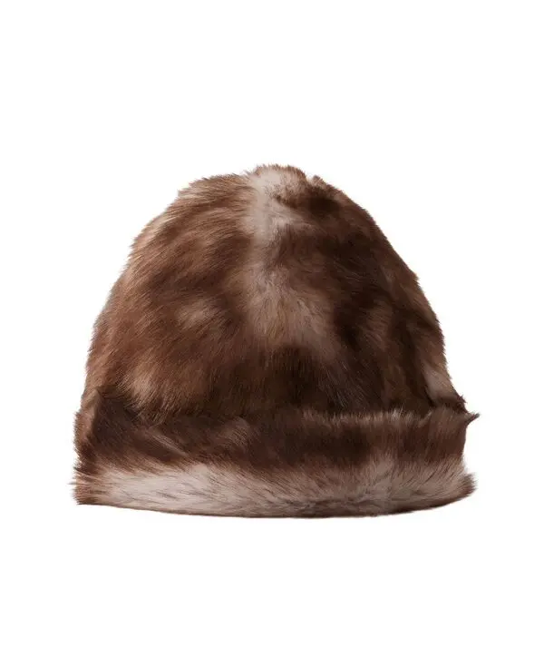 Nour Hammour Louve Shearling Beanie - Brown
