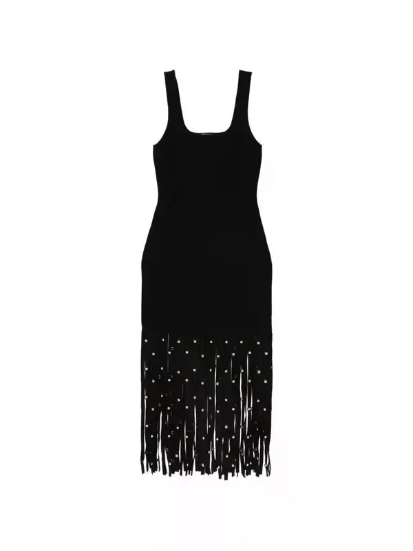 Simkhai Fringed Studded Midi Dress