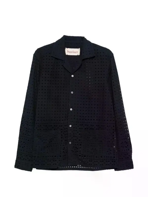 BAZISZT Eyelet-detail Shirt