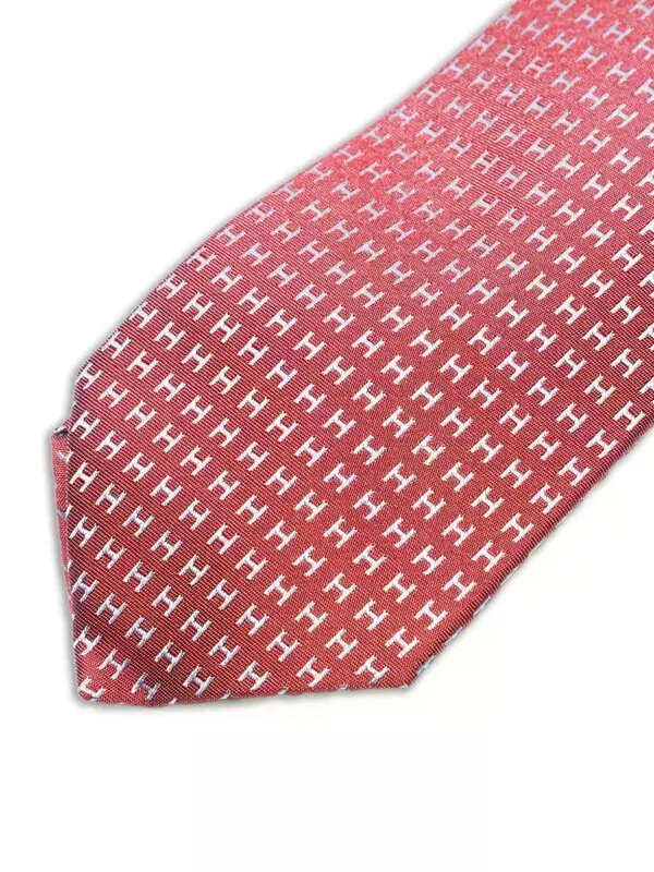 Hermès Logo-pattern Tie