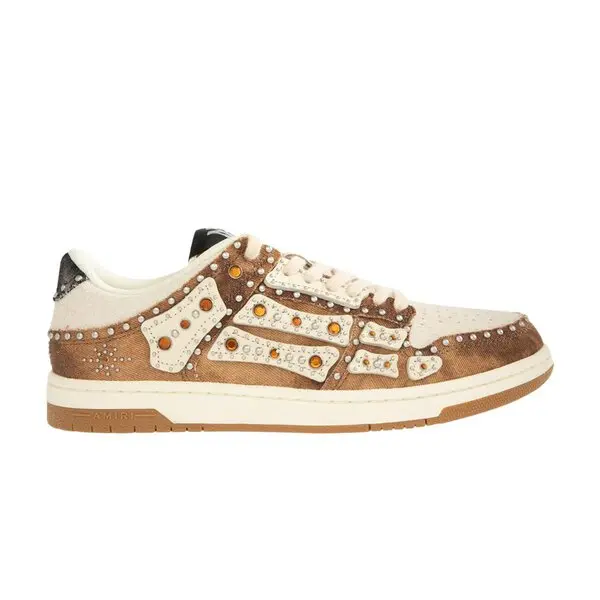 Amiri Stud Skel Top Low - Brown