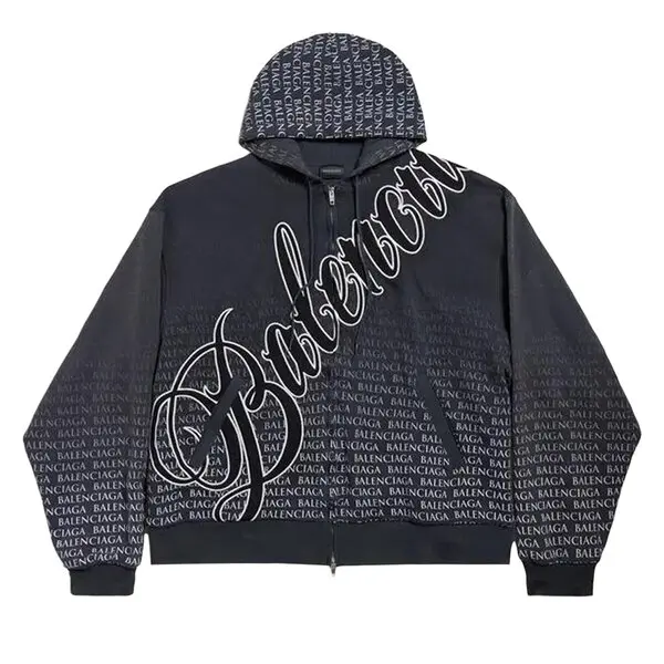 Balenciaga Oversized Zip-up Hoodie