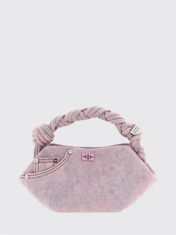 GANNI Textured Handbag - Pink