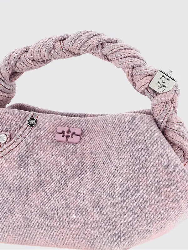 GANNI Textured Handbag - Pink