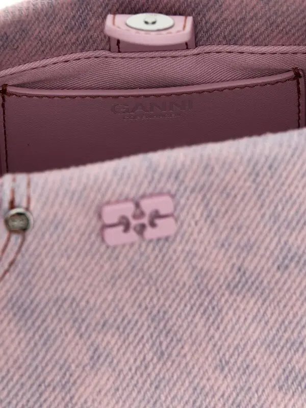 GANNI Textured Handbag - Pink