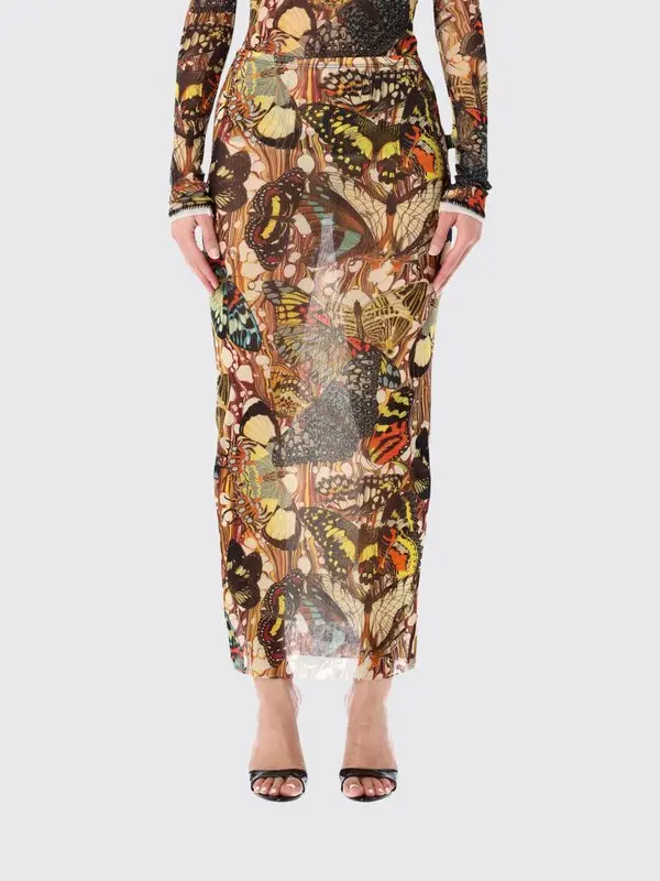 JEAN PAUL GAULTIER Printed Maxi Skirt - Yellow
