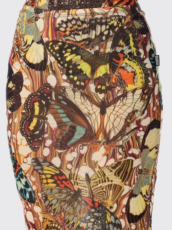JEAN PAUL GAULTIER Printed Maxi Skirt - Yellow