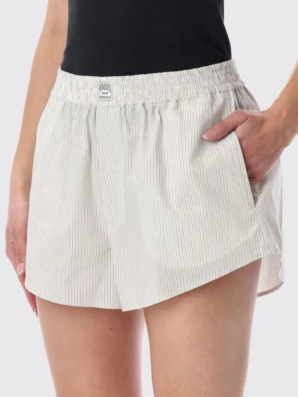 MAISON MARGIELA Striped Shorts - White