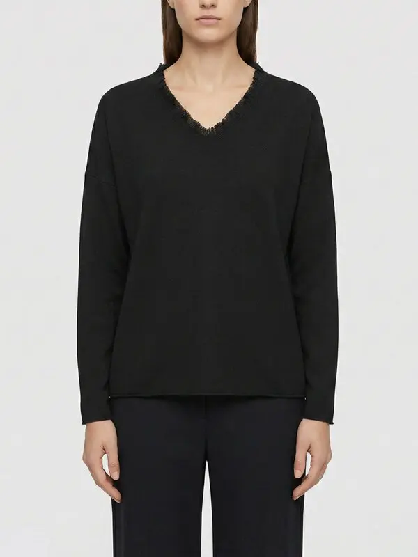 ALLUDE Pullover Sweater - Black