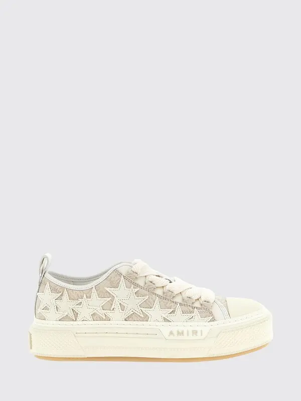 Amiri Lace-up Sneakers With Star Detailing - Beige